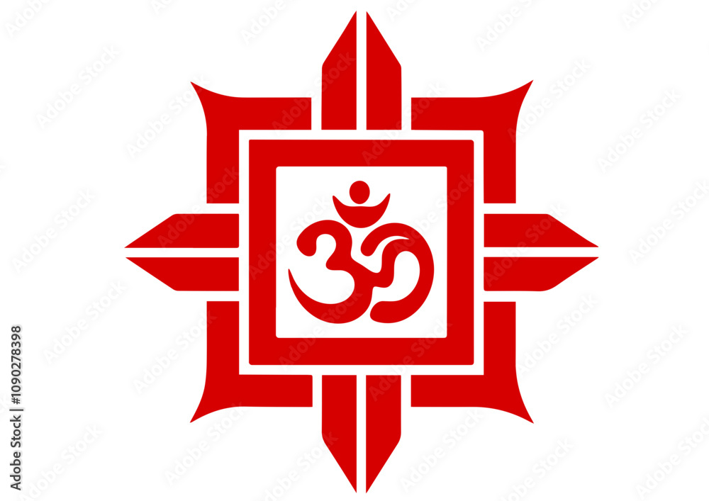 Vector de Stock indian OM mantra symbol, indian religious symbol ...