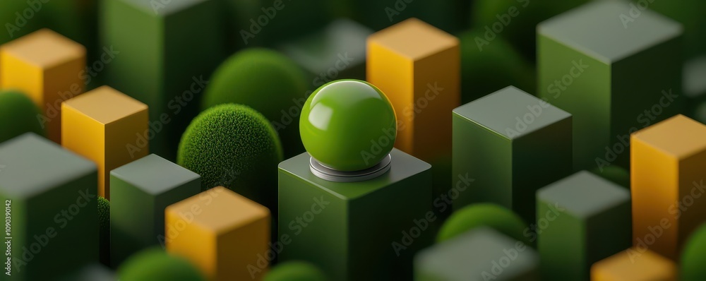 net zero concept. Green hydrogen fuel cell, powering net zero city, 3D ...