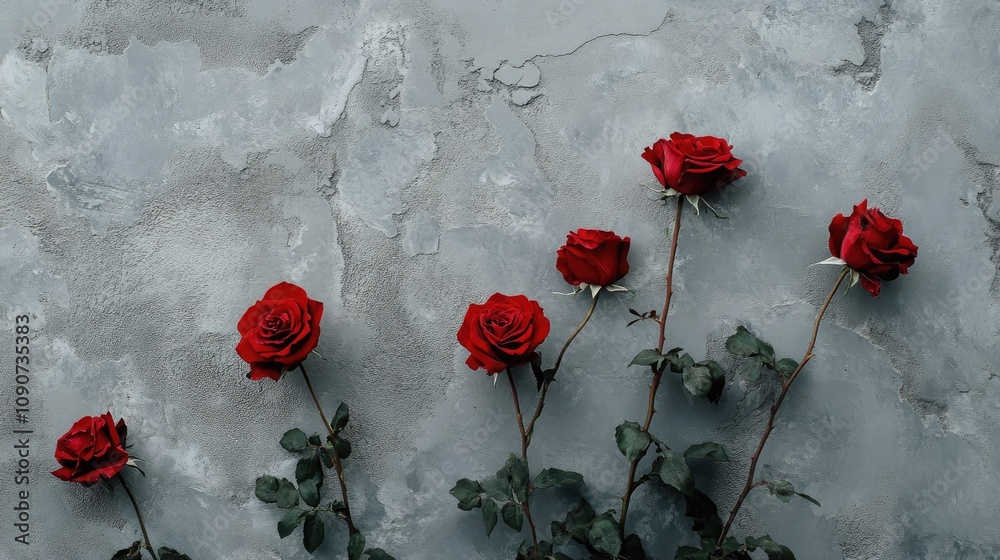 Sympathy card design featuring vibrant red roses arranged elegantly ...