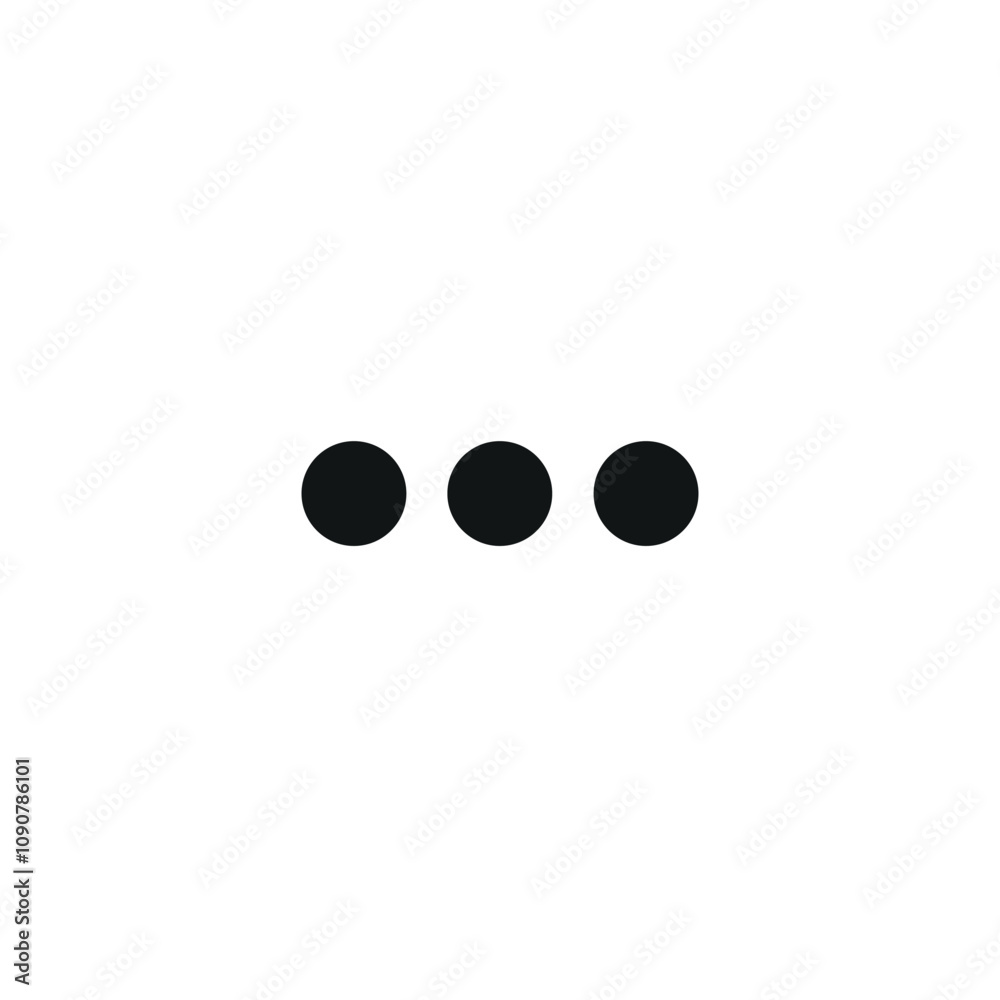 punctuation marks, ellipsis icon on transparent background Stock Vector ...