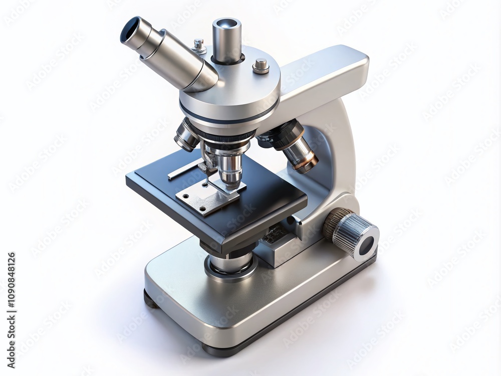 High-Resolution Drone Photography of Isolated Laboratory Microscope on ...