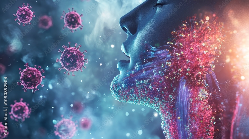 Viral Infection: A Microscopic Battle - Human body fighting virus ...