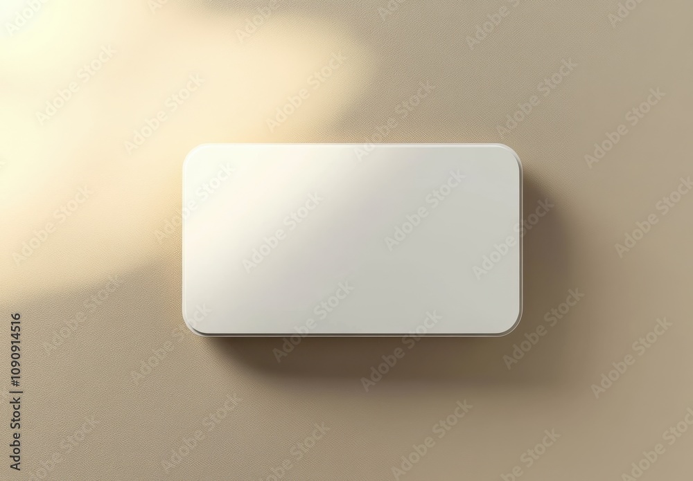 A white box with a black border sits on a wall. The box is empty and ...