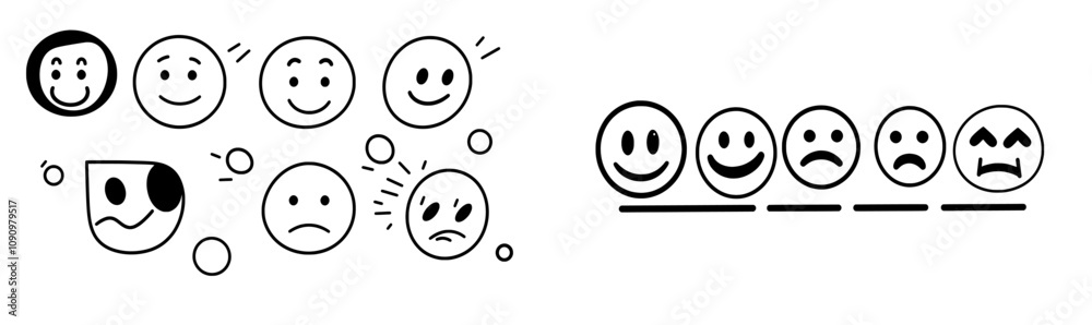 Customer satisfaction tracker. Stress meter graph. Progress chart with ...