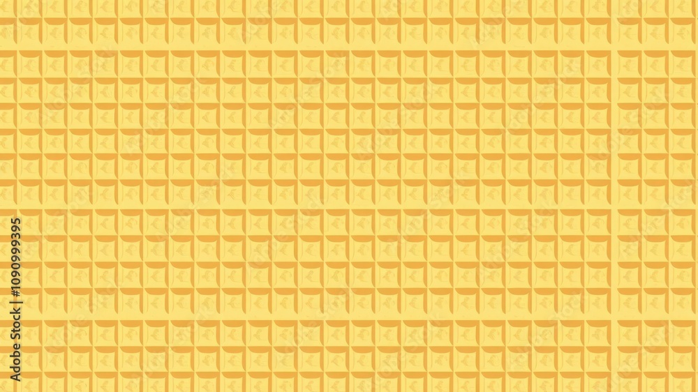Seamless wafer pattern vector illustration with realistic waffle ...