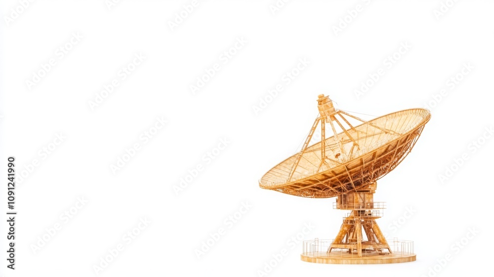 Earth receiving station in a remote desert location, where satellite ...