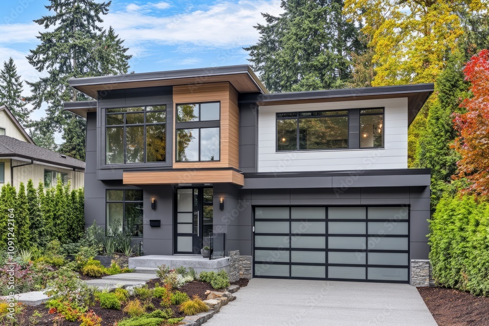 house, home, building, architecture, grass, cottage, sky, roof, new ...