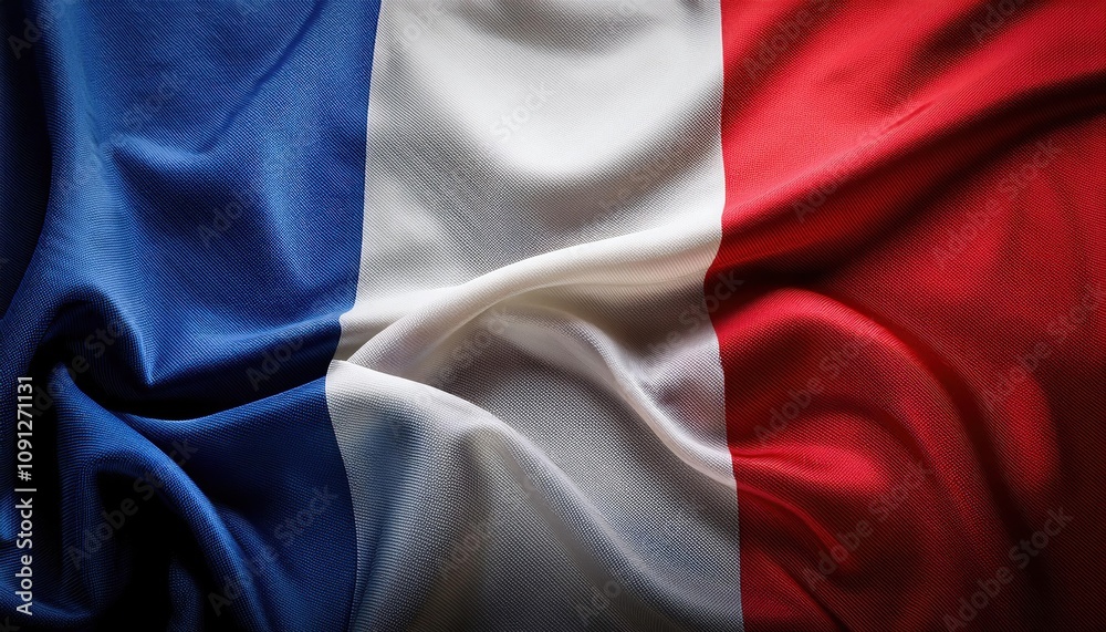 The French National Flag. Symbol of Freedom, Unity, and Heritage ...