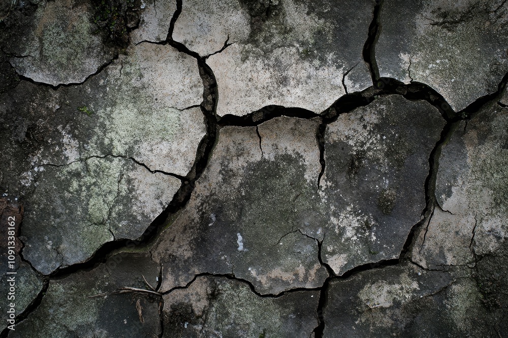 Dry Cracked Earth Texture - Dry cracked soil, arid land, drought ...
