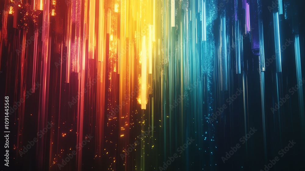 Different shades of light representing the depth of the hierarchy, with ...
