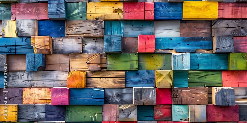 Wood-aged art architecture texture, showcasing abstract block patterns ...