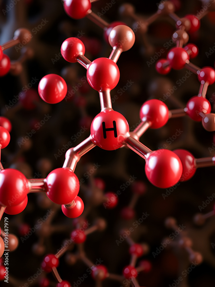 thromboxane a2 molecular structure, 3d model molecule, thromboxane ...