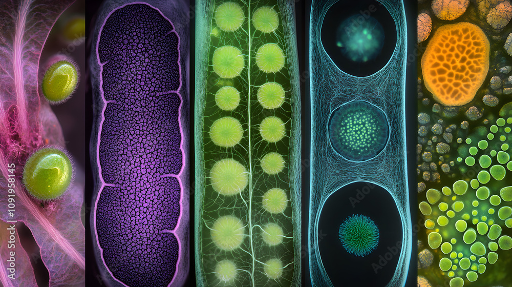 Microscopic Plant Cell Structures: Collenchyma Resilience ...