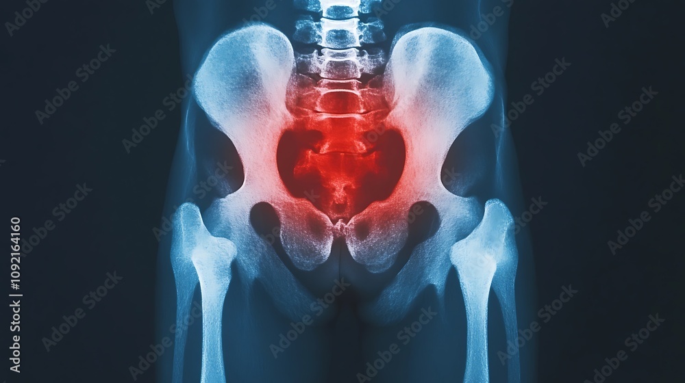 X ray scan image revealing the internal bone structure of the human ...
