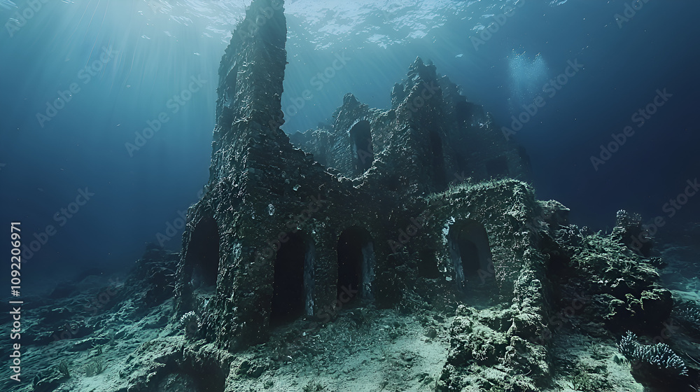Mysterious Underwater Ruins in the Deep Sea Exploring Ancient Marine ...