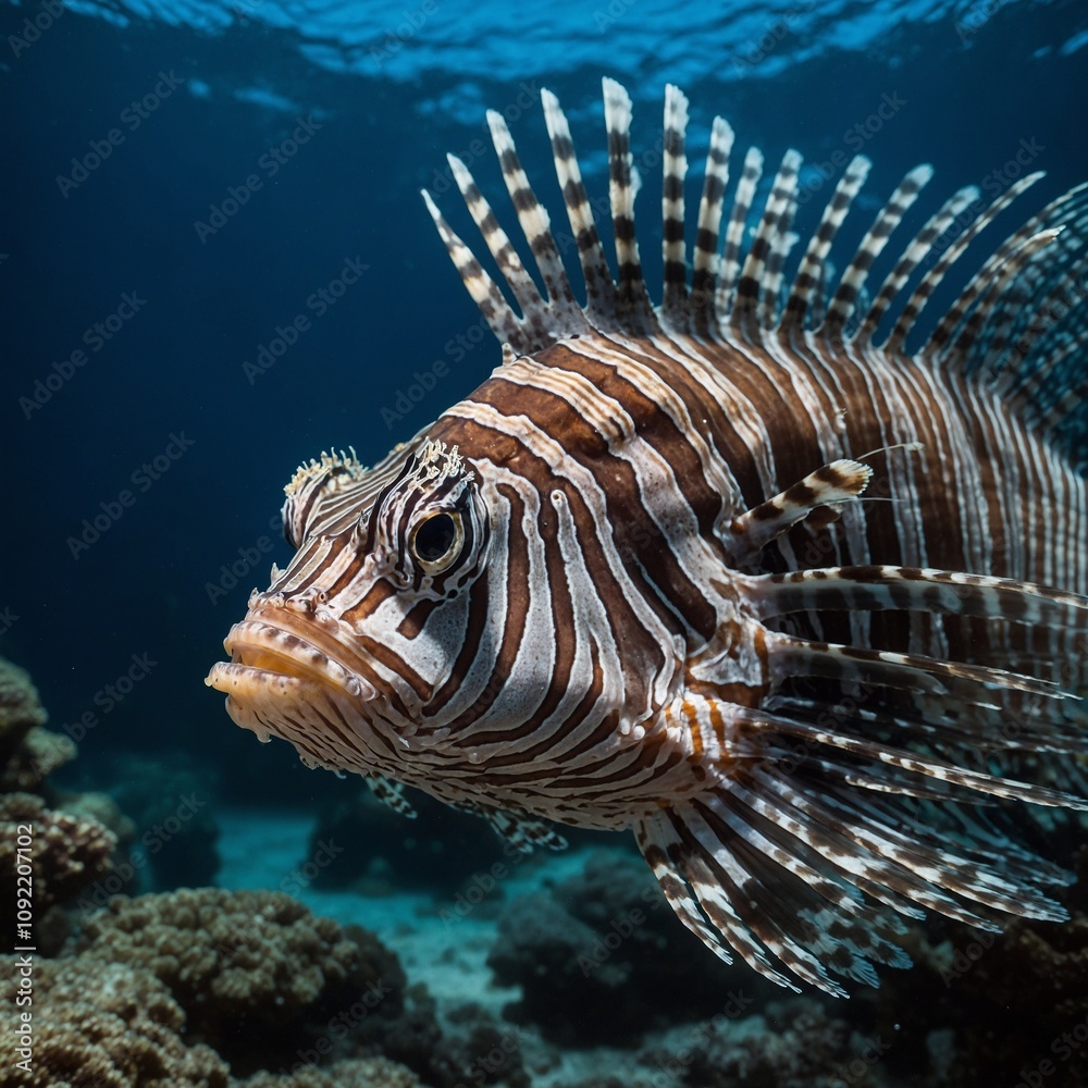 Lionfish are venomous marine fish known for their striking appearance ...