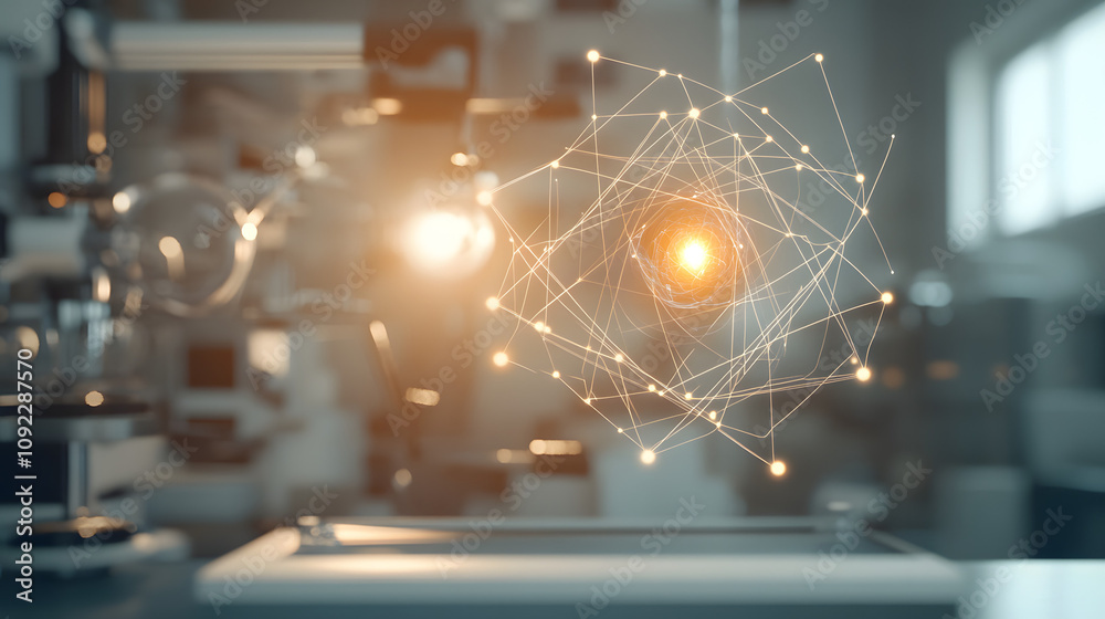 Close-up of an atomic splitting diagram showing energy levels ...