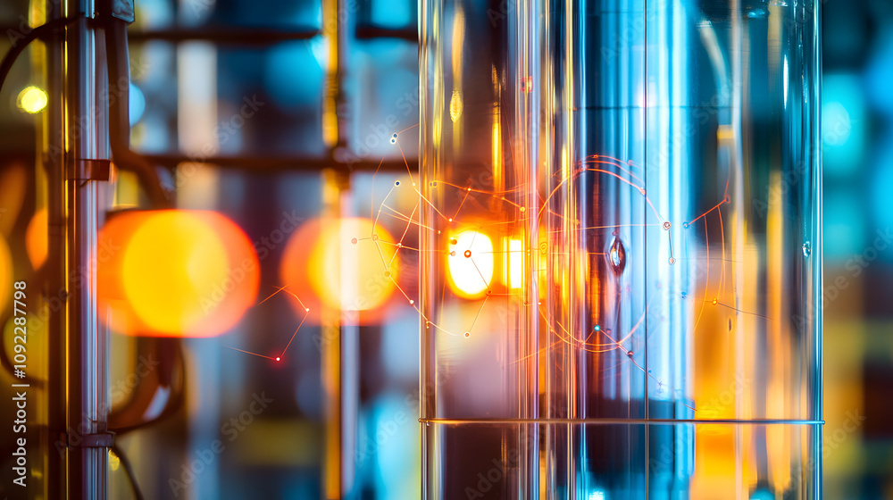 Close-up of an atomic splitting diagram showing energy levels ...