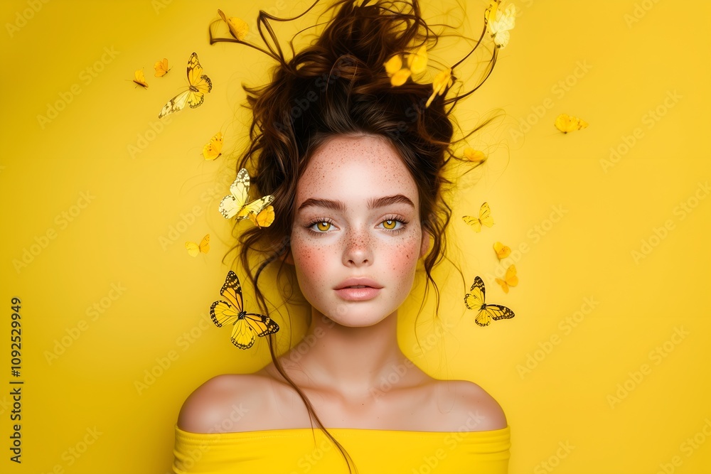 A beautiful sexy looking vampire woman with dark hair, pale skin and ...