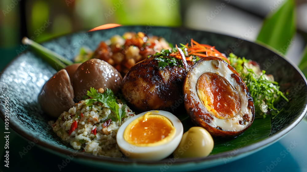 Gourmet Plate of Filipino Balut: A Culinary Showcase of Flavors and ...