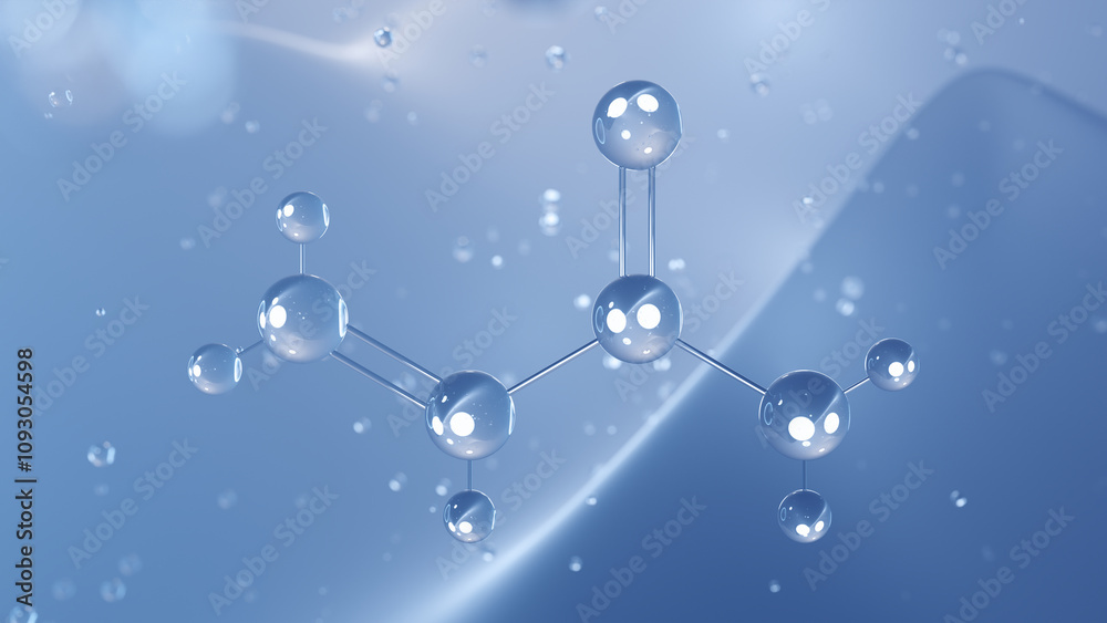 acrylamide molecular structure, 3d model molecule, monomer, structural ...