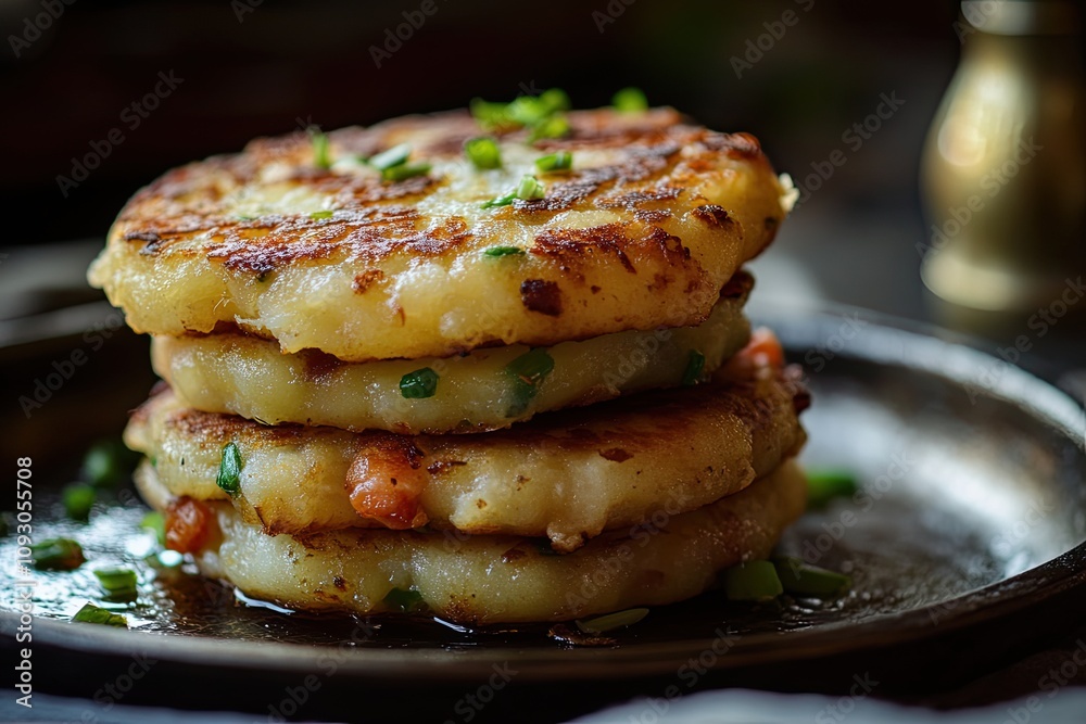 Turnip cake is a savory delight made from grated radish and rice flour ...
