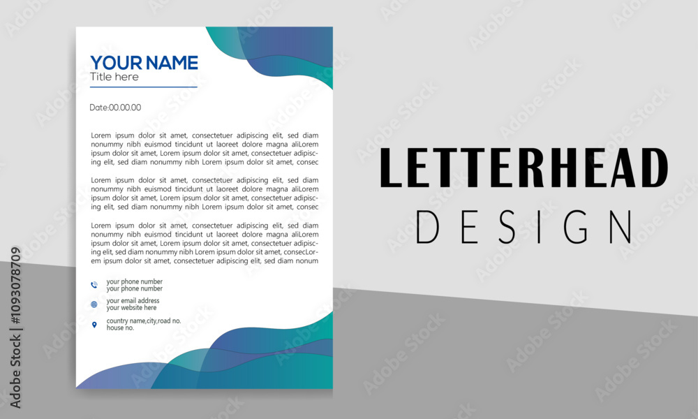 creative customizable printable modern simple minimalist professional ...
