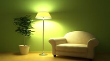 Overstuffed Green Chair Free Stock Photo - Public Domain Pictures