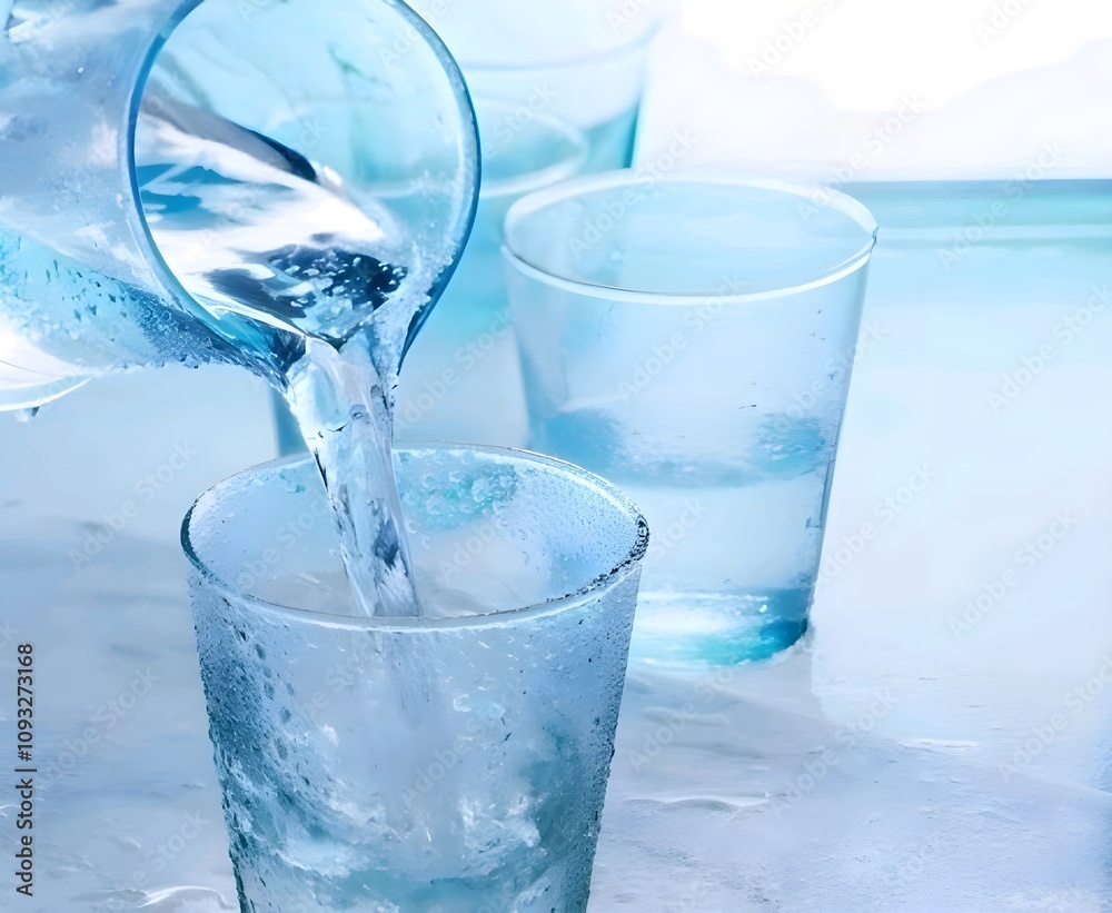 white water, mineral water, white water glass, health water, mineral ...