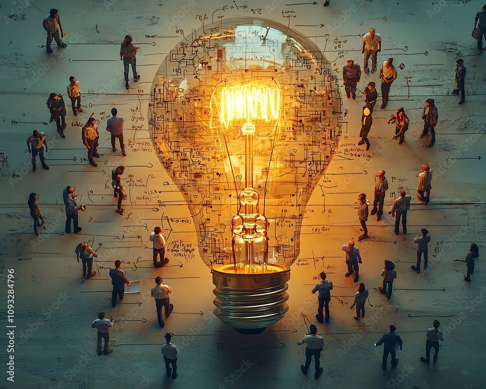 Startup Team Brainstorming Ideas to Allocate Newly Raised Business ...