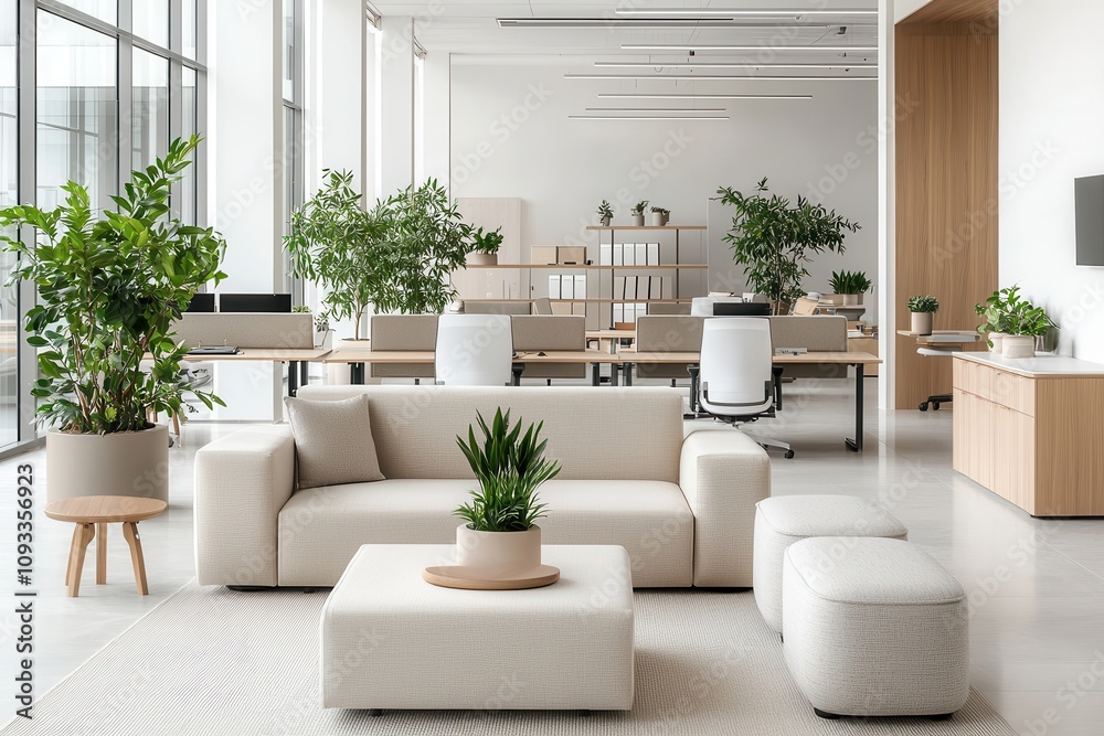 Innovative office design elevates work culture modern workspace open ...