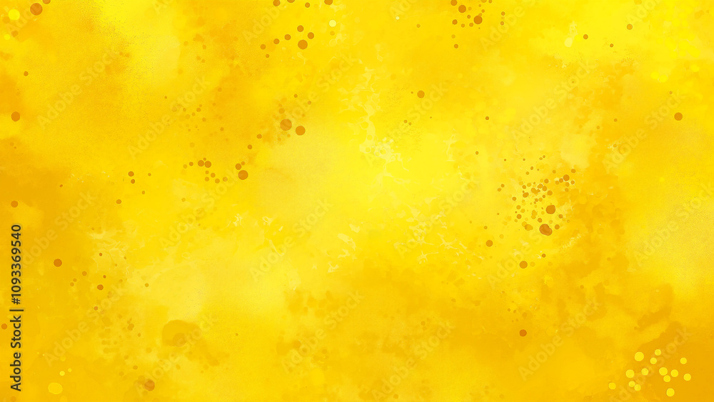Hand-painted watercolor background, yellow color, low saturation, cloud ...