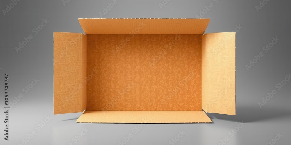 Carton box dieline mockup for bottle packaging with die cut lines and ...