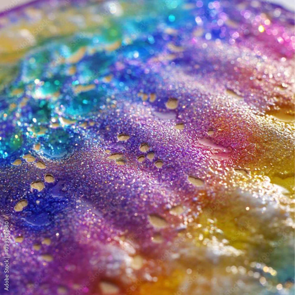 An extreme closeup of a round Passover matzot in isolation using the ...
