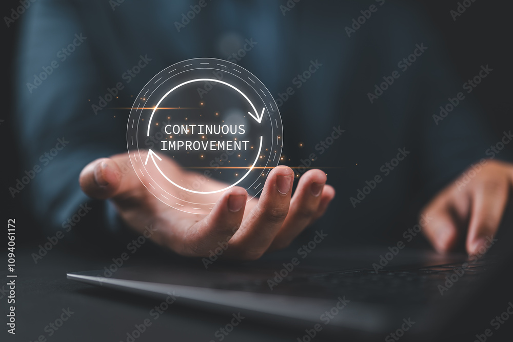 Continuous improvement concept. Continuous process for product ...