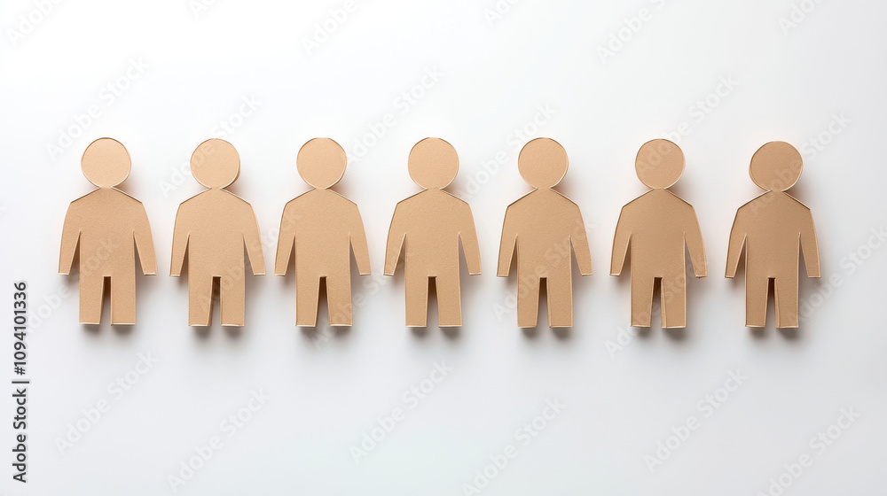 Brown paper human figures symbolize diversity and humanity ...