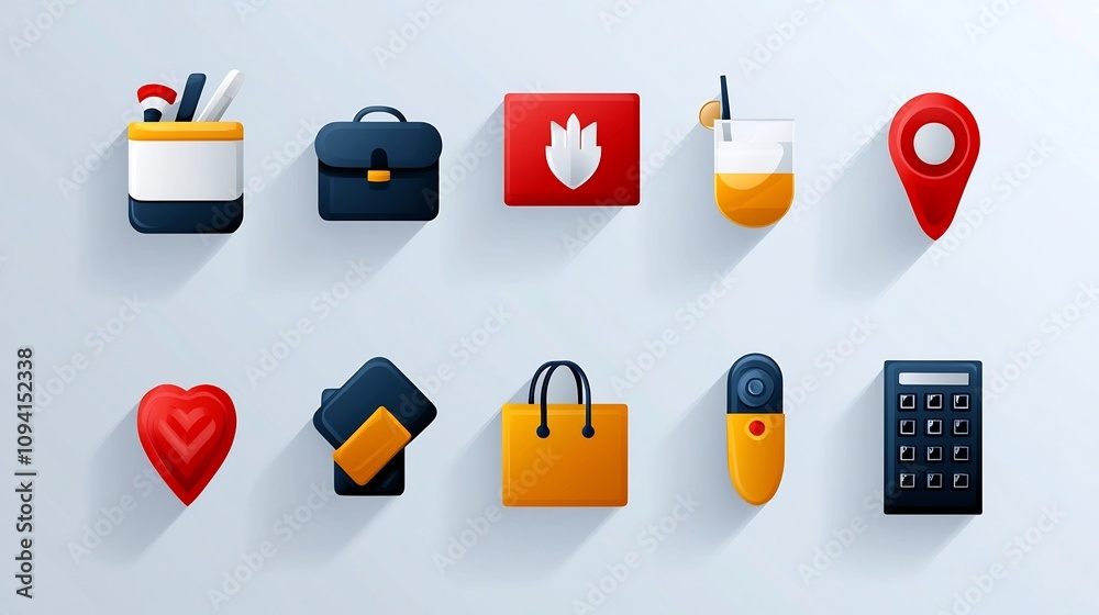 Set of 15 professional outline icons for reception desk themes ...