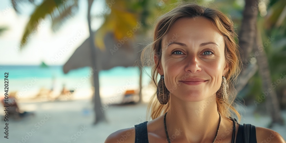 Professional headshot photo of a 35 year old eclectic female traveler ...