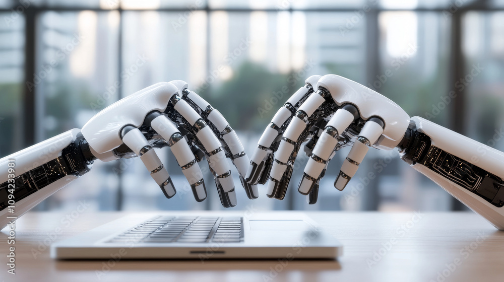 AI robots are changing the digital world. This 3D image shows how ...