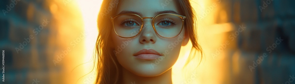 Studio Shooting Cinematic Portrait Photography with Warm Lighting and ...