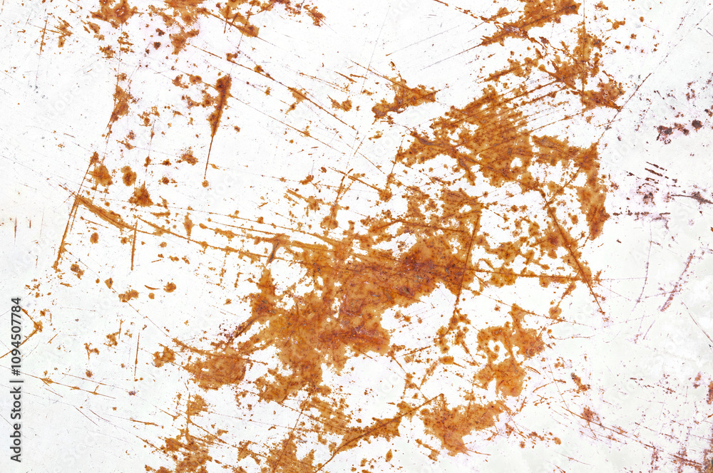 Rusty scratches on an old metal on a transparent background. Vintage ...
