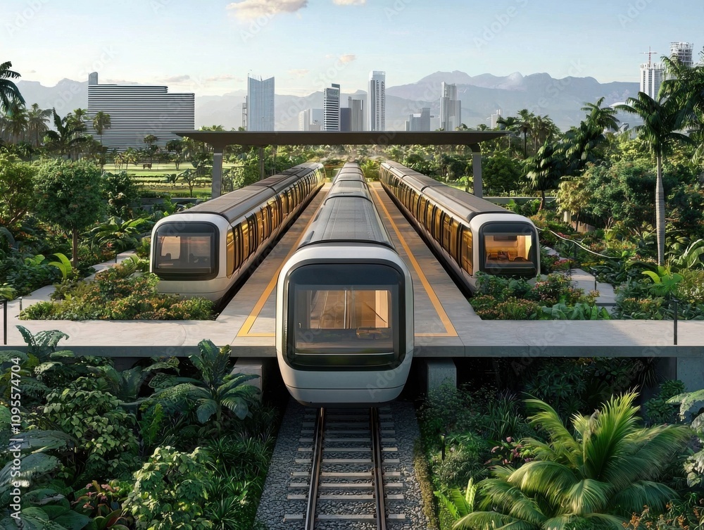 Innovative modular electric train system connecting smart cities urban ...