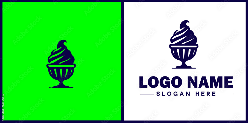 Ice Cream Parlor icon Ice cream shop Ice cream café Gelato parlor flat ...