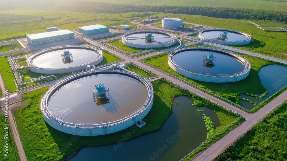 Wastewater treatment plant utilizing anaerobic digesters to produce ...