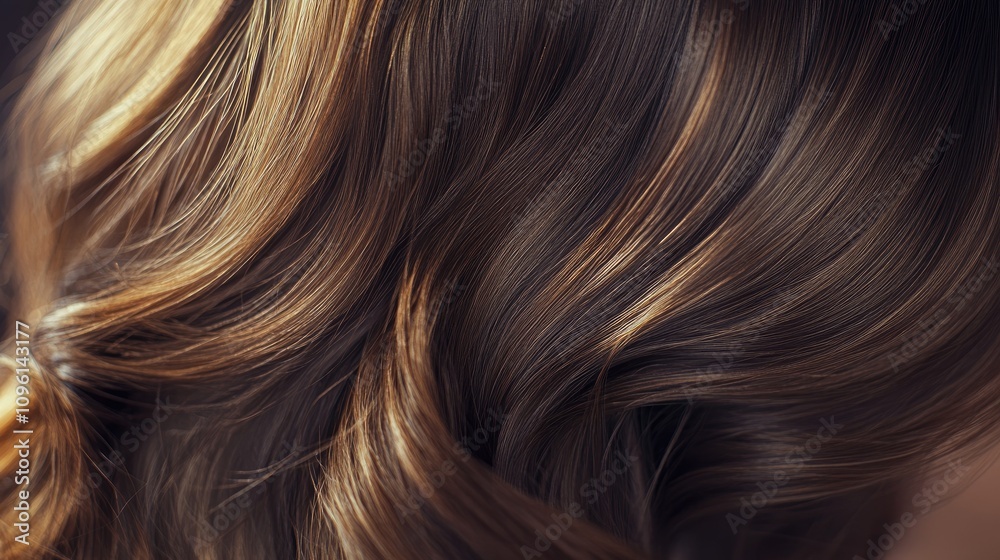 Radiant Balayage Highlights Enhancing Waves in Rich Brown Hair with ...