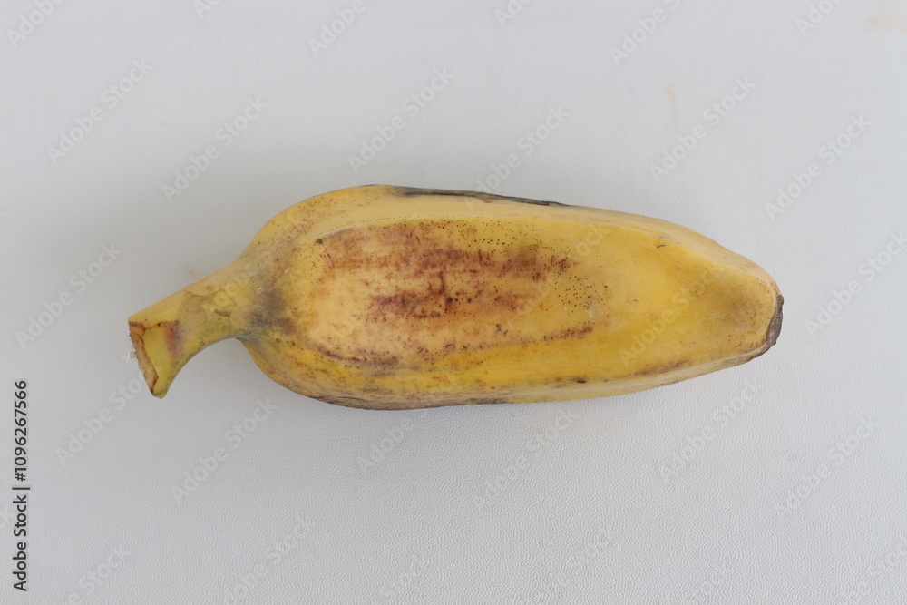 Close up view of Pisang Kepok (Cardava bananas) or cultivar of the ...