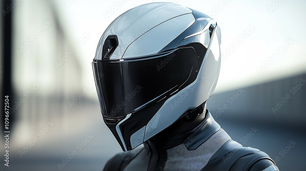 Sleek and Protective Motorcycle Helmet Designed for Heightened ...