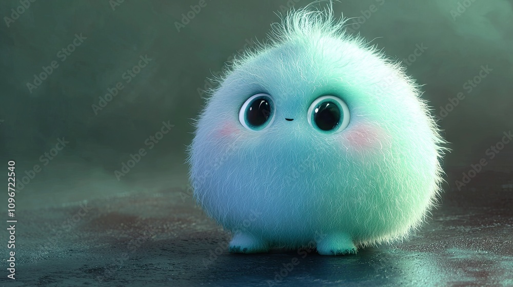 A small, round creature with a soft, innocent look. Its body ...