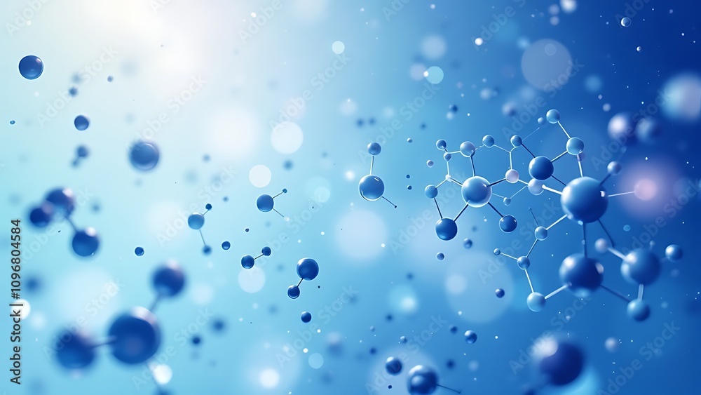 Green hydrogen energy. H2 gas molecules for production of green ...