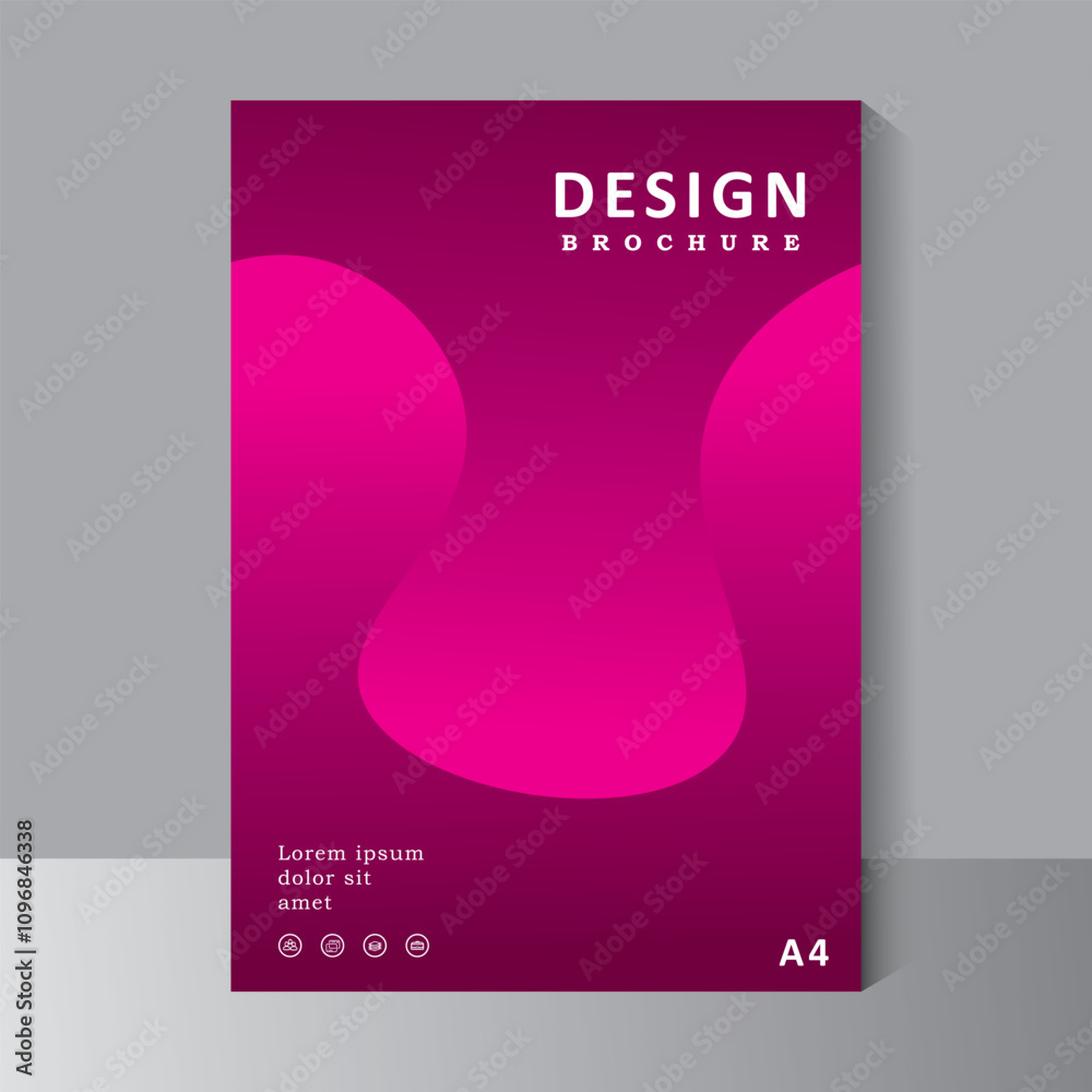 Cover design, Flyer, Poster & magazine design Layout template in A4 ...